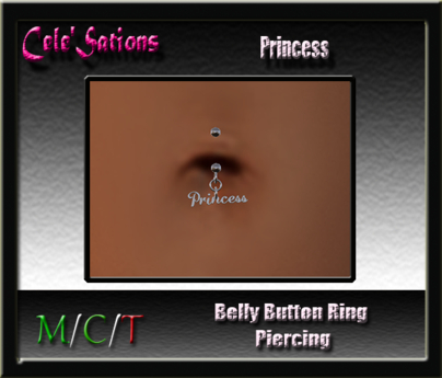Second Life Marketplace - [CS] Belly Button Ring : Belly Piercing ...